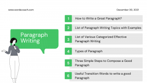 Paragraph Writing - Word Coach