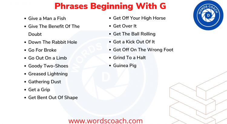 Phrases Beginning With G - Word Coach