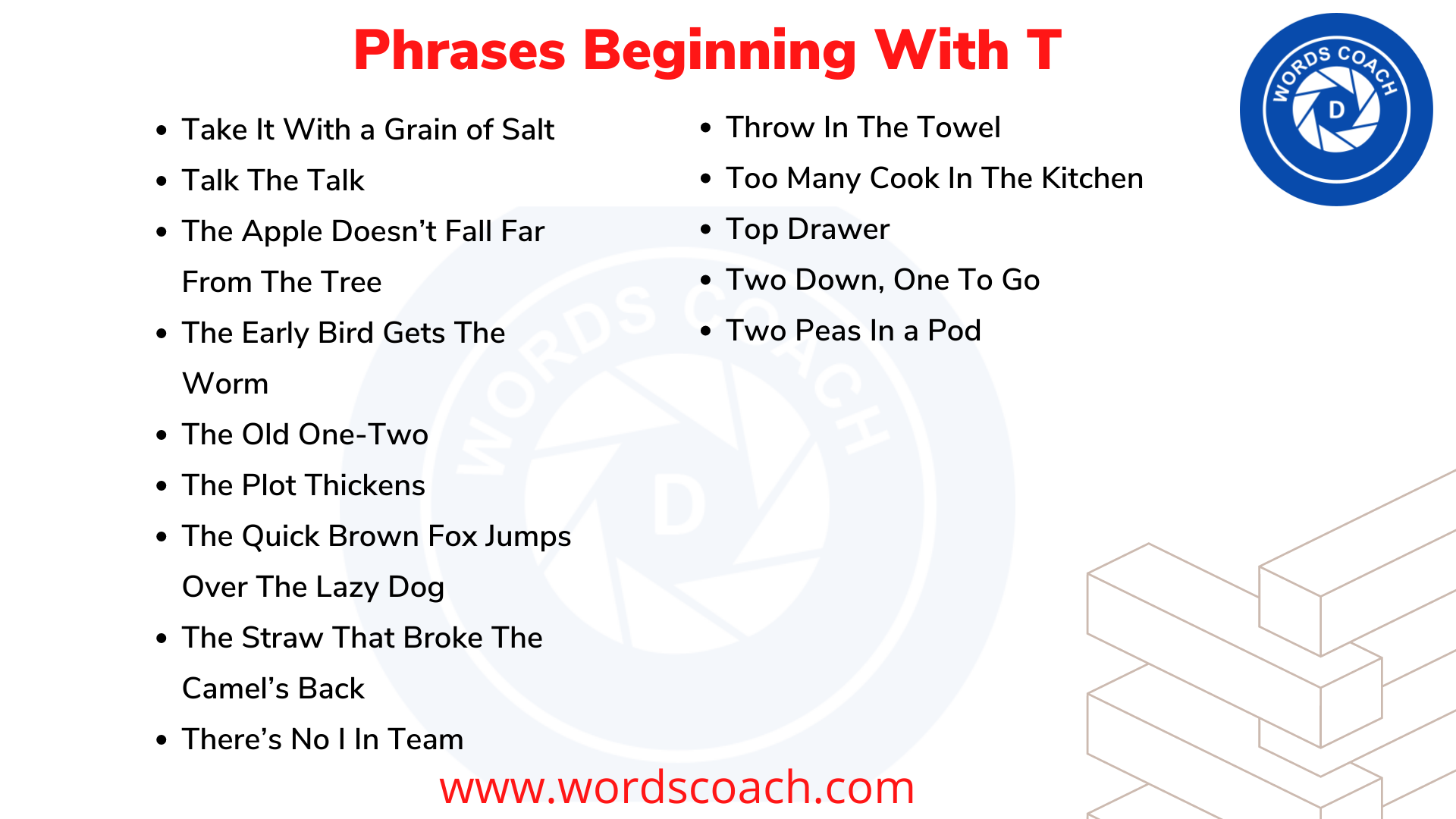 Words Starting With T