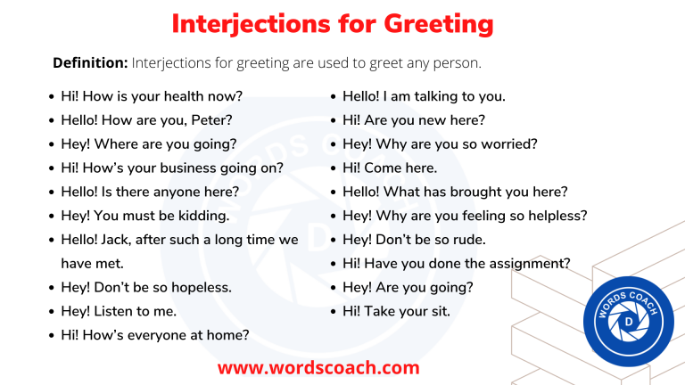 Interjection - Word Coach