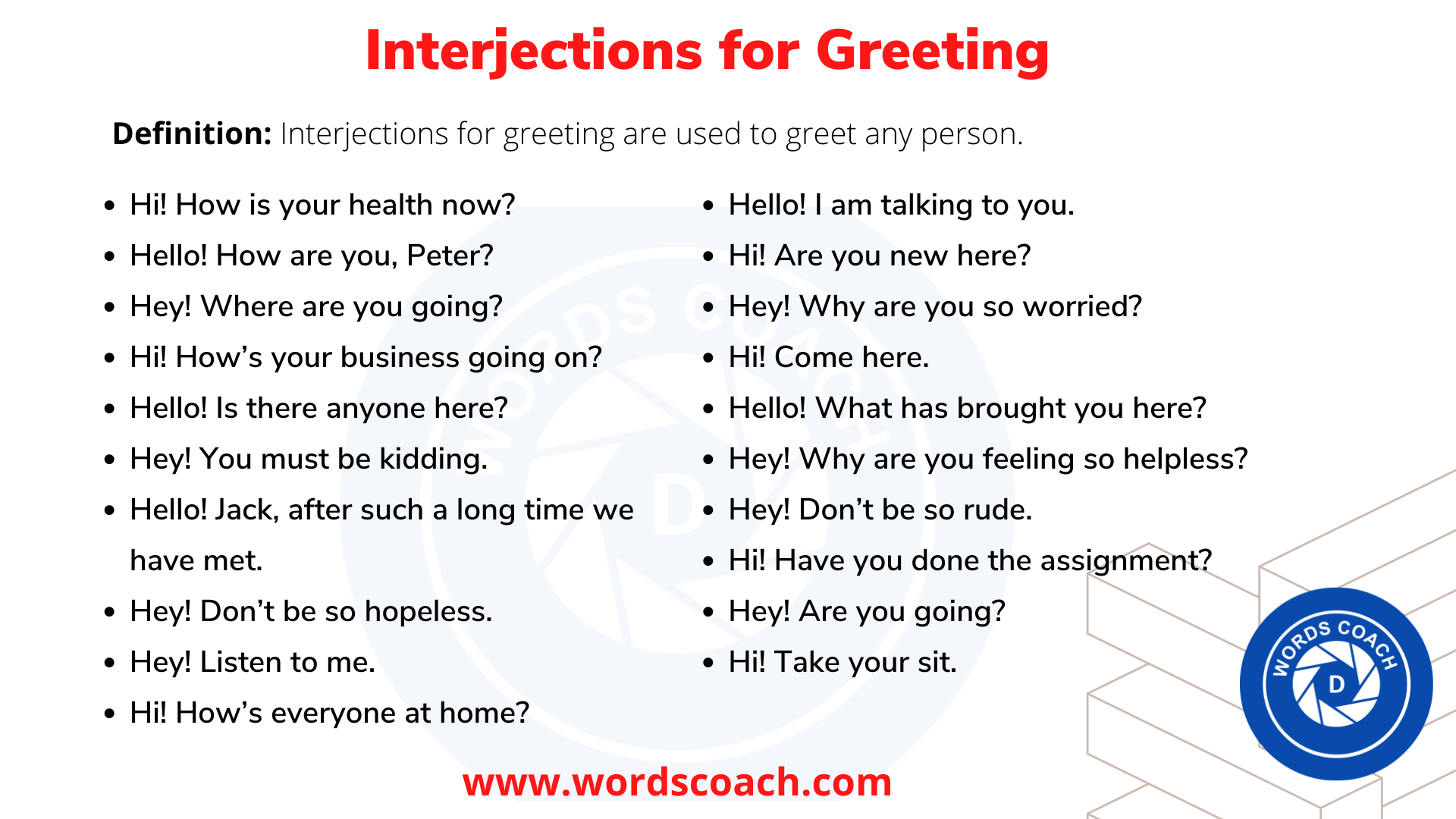 Interjection - Word Coach
