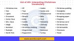 Christmas Words: List of 40+ Interesting Christmas Vocabulary - Word Coach