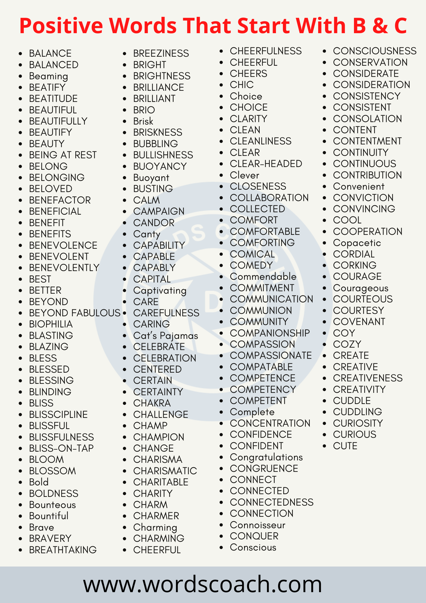 1,000+ Positive Words to Write the Life You Want - Word Coach