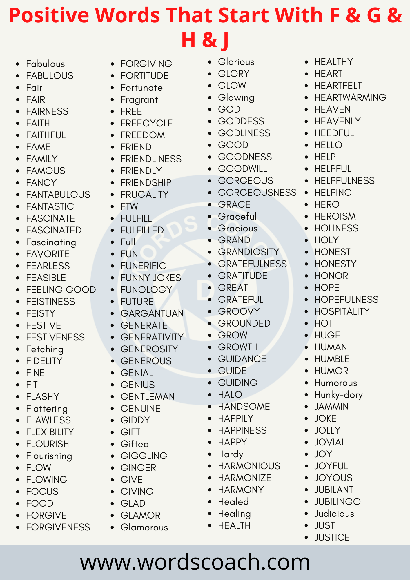 1,000+ Positive Words to Write the Life You Want - Word Coach