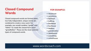 Compound Words | Types and List of 1000+ Compound Words in English ...
