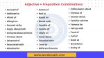 Adjective + Preposition Combinations - Word Coach
