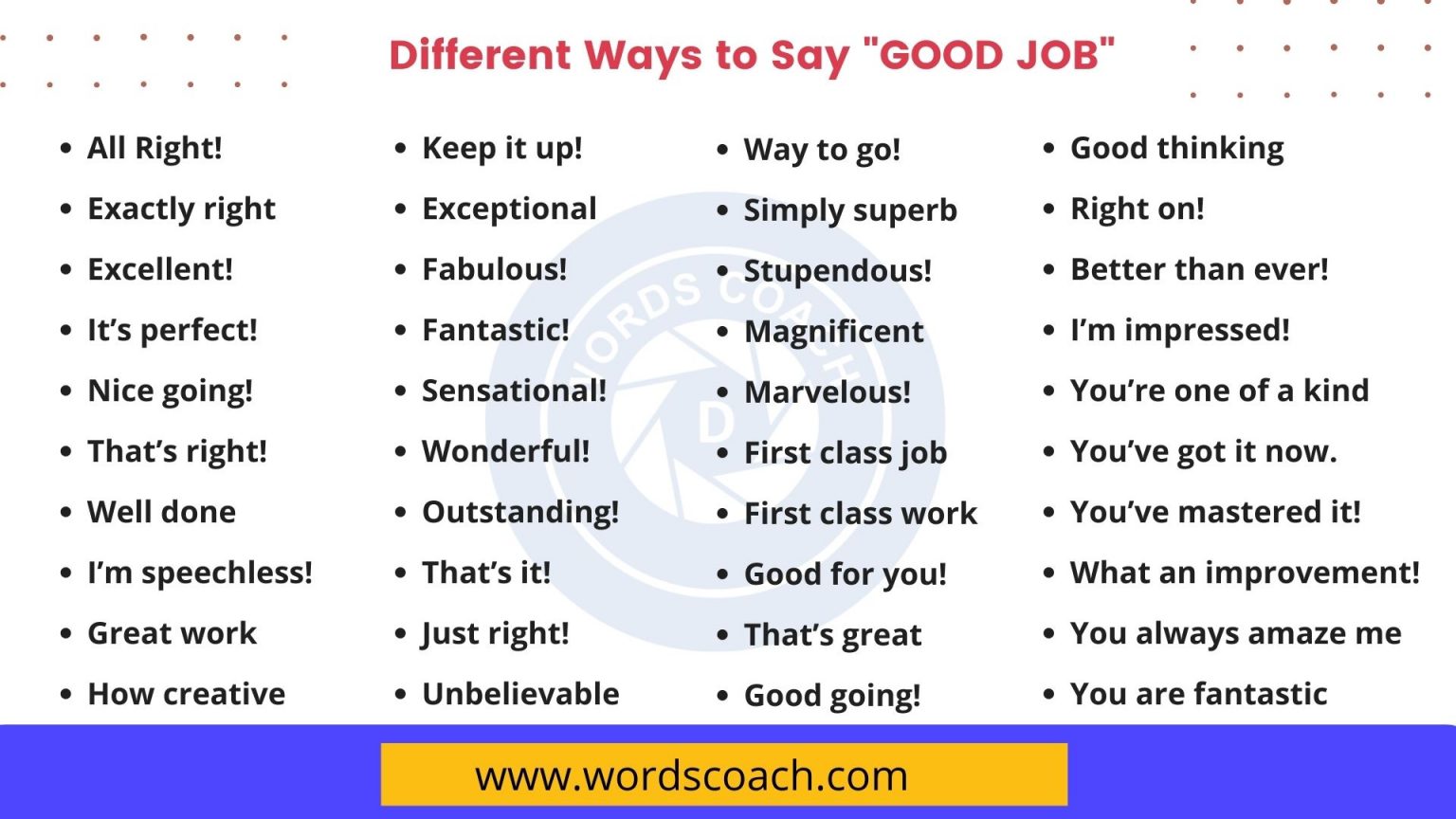 Ways to Say “GOOD JOB” in English - Word Coach