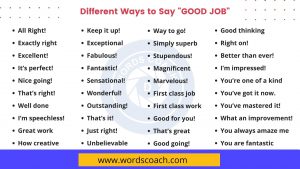 Ways to Say “GOOD JOB” in English - Word Coach