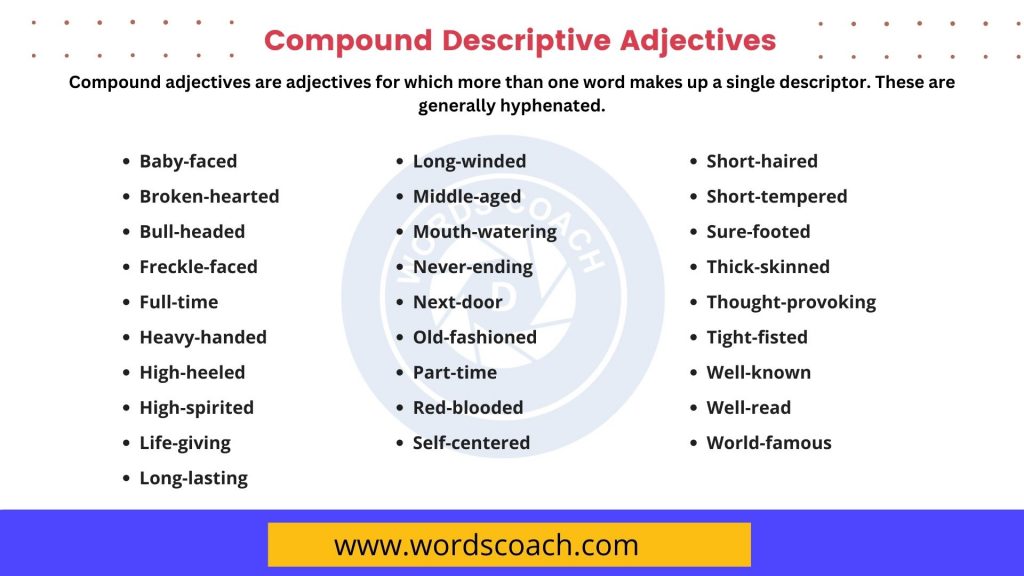 Descriptive Adjectives | List of Useful Descriptive Adjectives in English - Word Coach