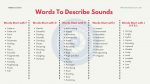 Words To Describe Sounds - Word Coach