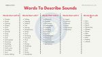 Words To Describe Sounds - Word Coach