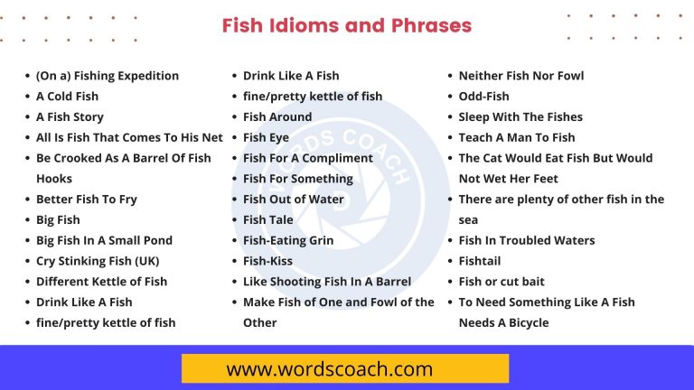 Fish Idioms and Phrases - Word Coach