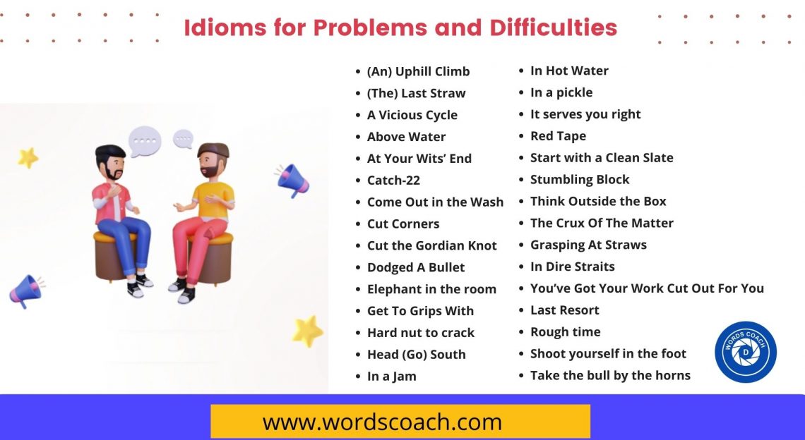 30+ Useful Phrases & Idioms for Problems and Difficulties - Word Coach