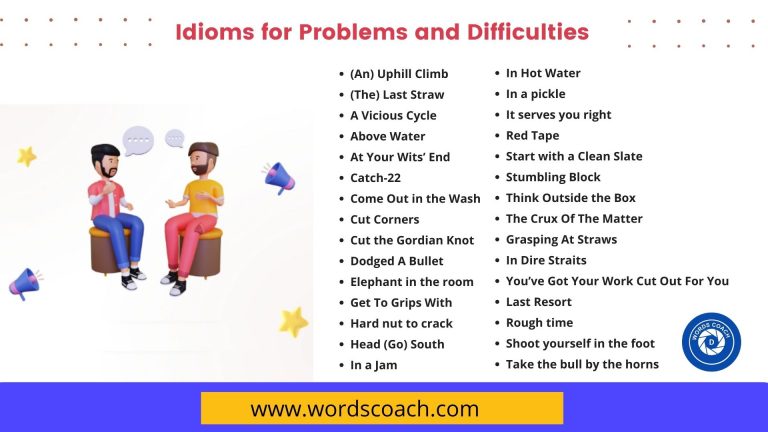 30+ Useful Phrases & Idioms for Problems and Difficulties - Word Coach