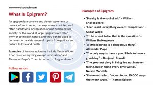 Epigram - Explore Meaning, Definition, and Examples - Word Coach