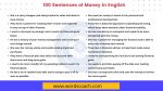 100 Sentences of Money in English - Word Coach
