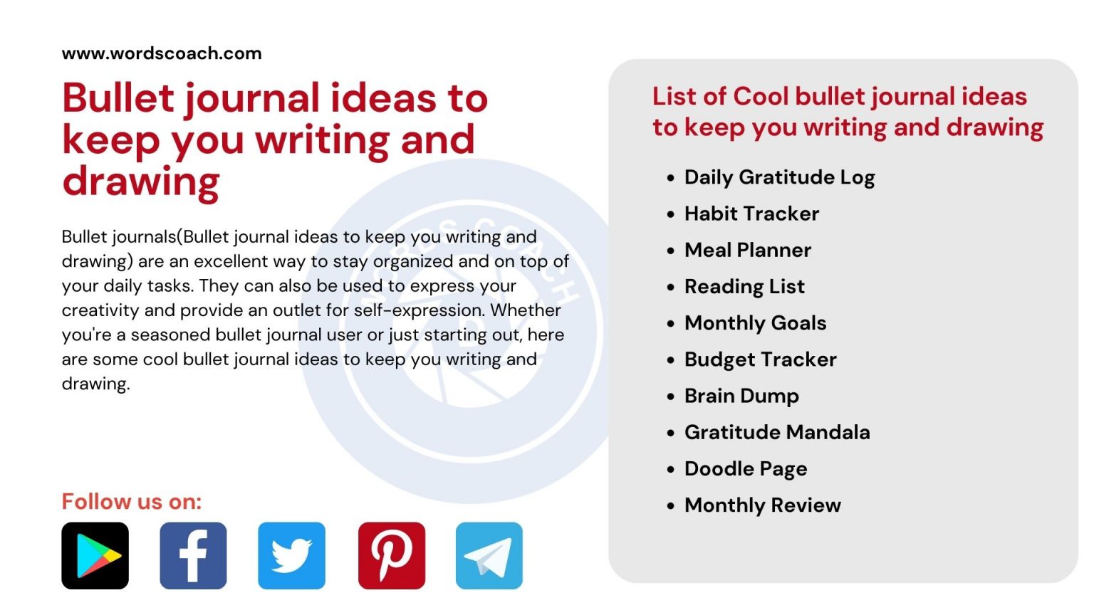 Cool bullet journal ideas to keep you writing and drawing - Word Coach