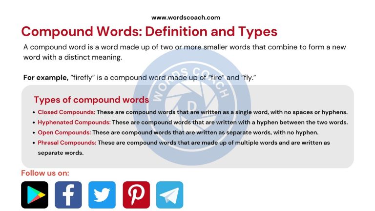 Compound Words: Definition and Types - Word Coach