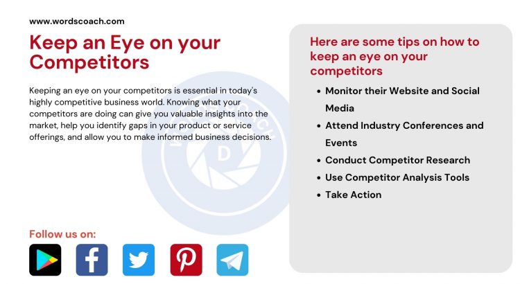 Keep an Eye on your Competitors - Word Coach