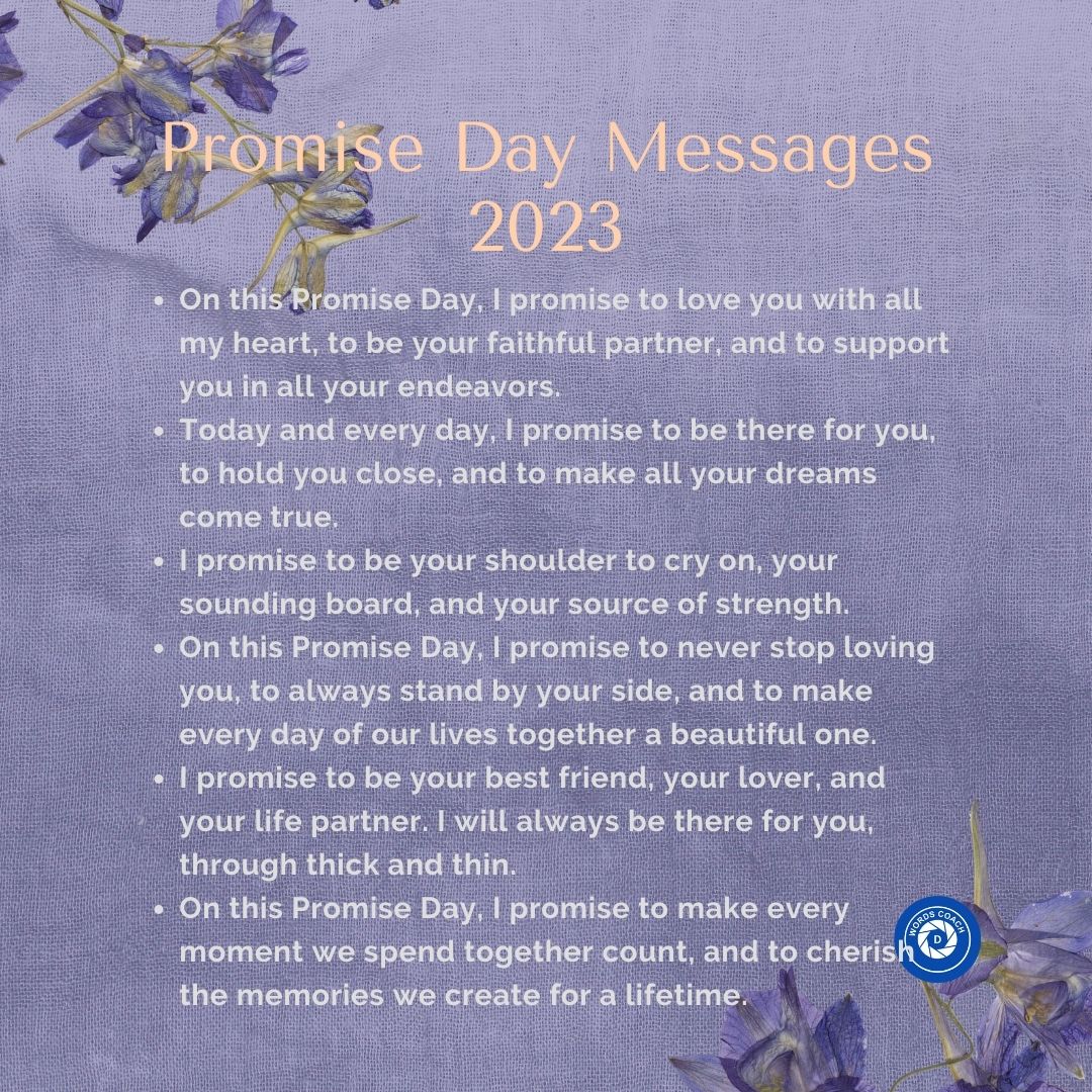 Promise Day 2023: Wishes, Quotes, and Messages - Word Coach