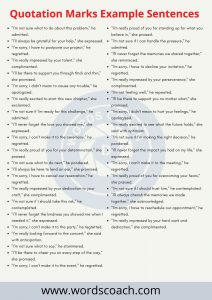 250+ Quotation Marks Example Sentences - Word Coach