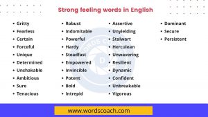 Feeling words in English - Word Coach