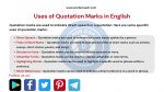 Uses of Quotation Marks in English - Word Coach