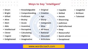 Ways to Say Intelligent - Word Coach