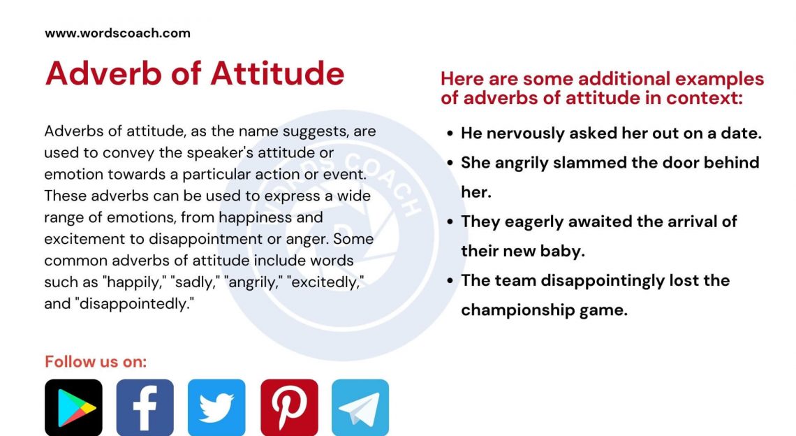 Adverb of Attitude - Word Coach