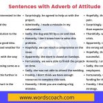 Adverb of Attitude - Word Coach