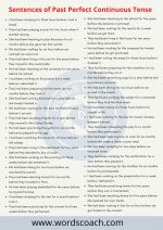 50 Sentences of Past Perfect Continuous Tense, Examples of Past Perfect ...