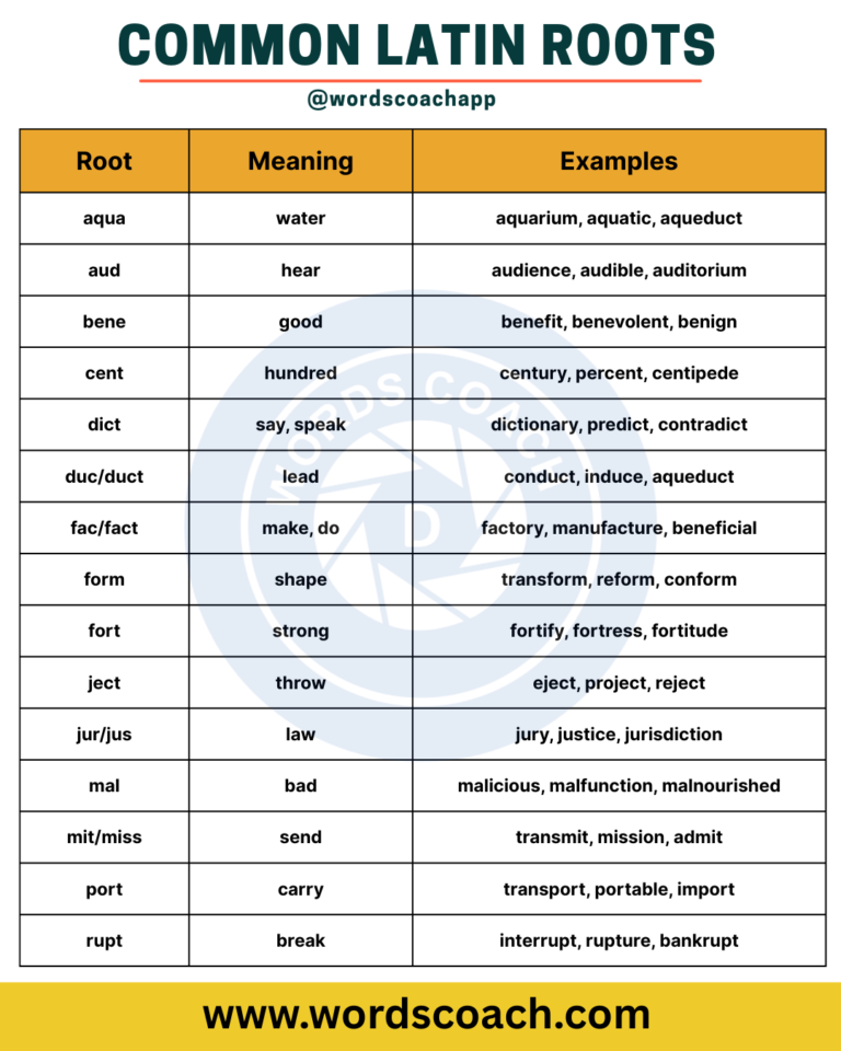 Word Roots - Word Coach